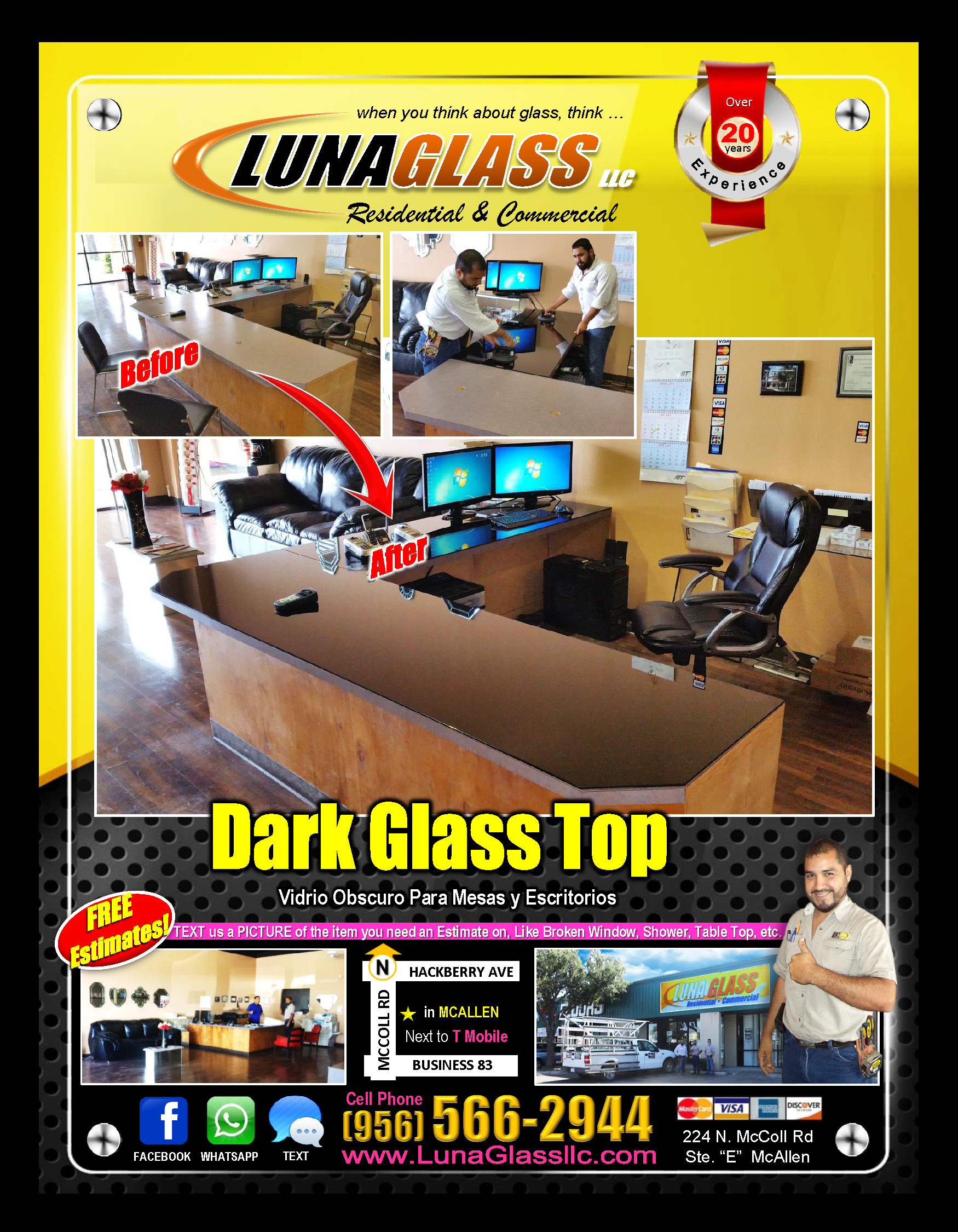 LUNA GLASS LLC - SERVICES